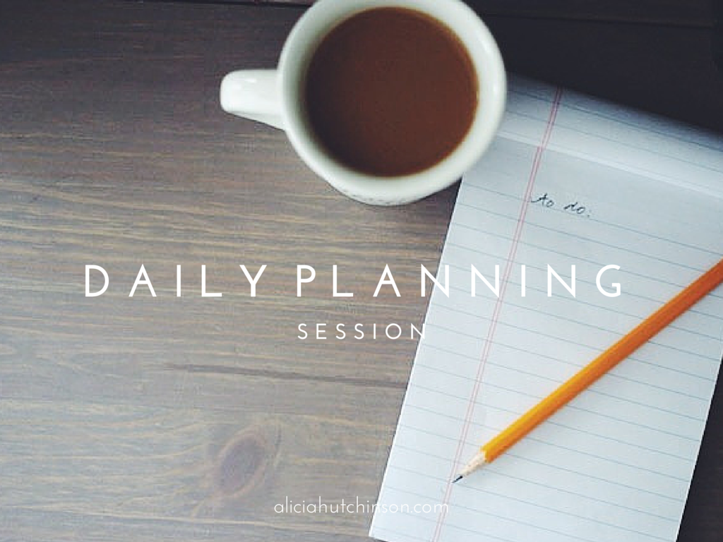 DAILY PLANNING SESSION - Living Well + Learning Well