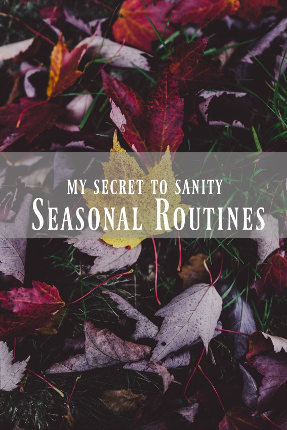 MY SECRET TO SANITY: SEASONAL ROUTINES - Living Well + Learning Well