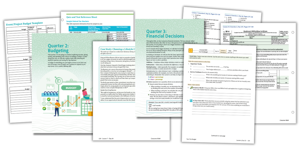Practical High School Math: Master Books Consumer Math - Learning Well
